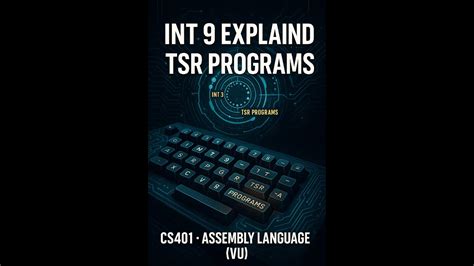 Cs401 Lecture Int 9 Keyboard Buffer Circular Buffer Tsr Program In