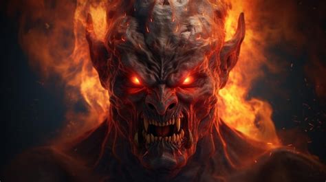 Premium Photo Devil Satan Demon Evil Lucifer Monster In Hell And Rage