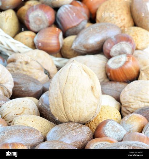 assortment of tasty nuts Stock Photo - Alamy