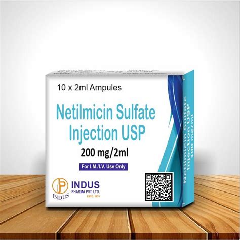 Netilmicin Sulfate Injection Indus Pharma India Drugs Base Netilmicin Sulfate Injection Indus Pharma India Drugs Base