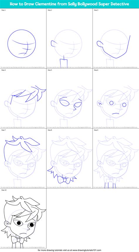 How To Draw Clementine From Sally Bollywood Super Detective Sally