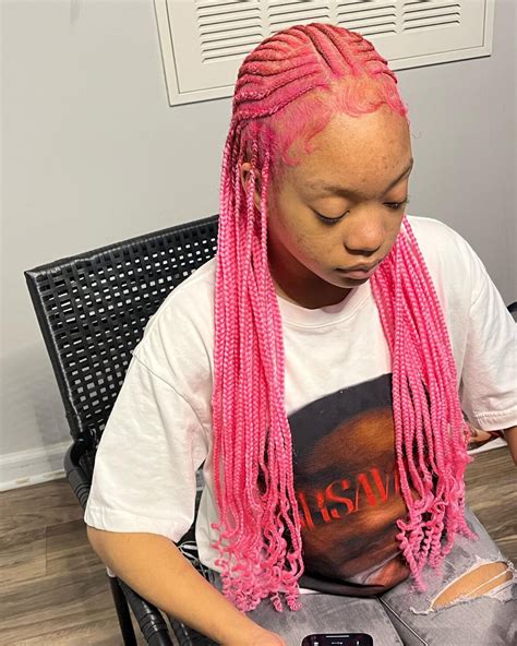 17 Trending Pink Braids Hairstyles For Black Women Thrivenaija