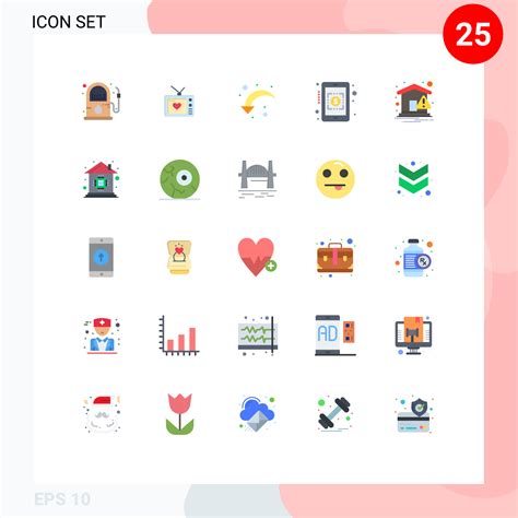 Set Of 25 Modern Ui Icons Symbols Signs For Notification Home Refresh Currency Symbol Banking