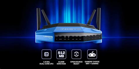 Wired Blue Linksys Wrt1900acs Wifi Router Ac1900 At Rs 17000 Piece In Delhi