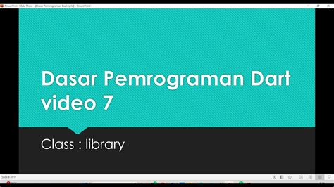 belajar dasar pemrograman dart ke 7 dart dasarpemrograman flutter