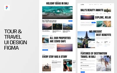 Tour Destination UI Design TemplateMonster