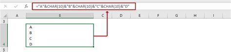 insert new line in excel cell using formula design talk