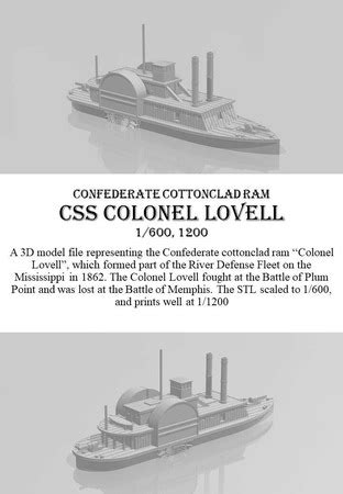 Tmp 3dprintable Css Colonel Lovell Available