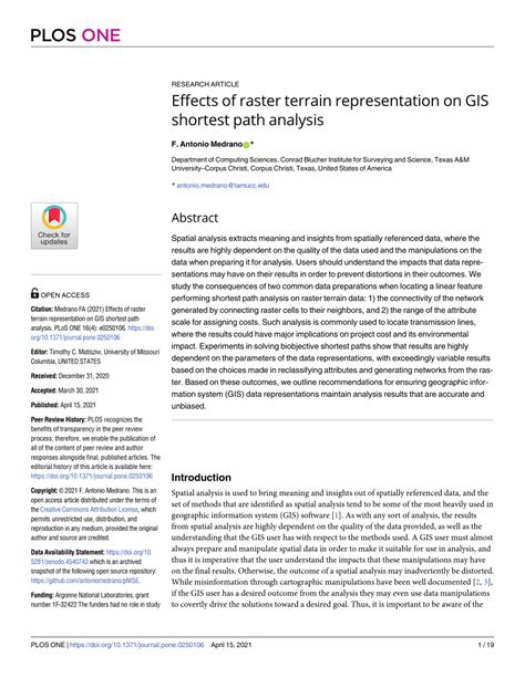 Pdf Effects Of Raster Terrain Representation On Gis Shortest Path Analysis
