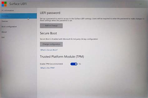 Configuring Surface Book Uefibios Settings Detailed Instructions