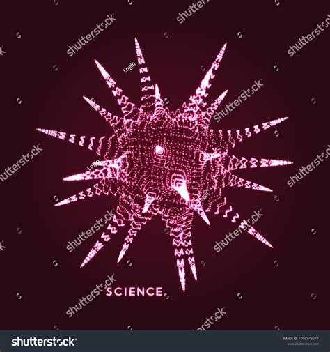 Connection Structure 3d Abstract Vector Illustration Stock Vector