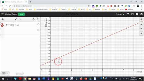 Using Desmos To Draw Line 2 Youtube