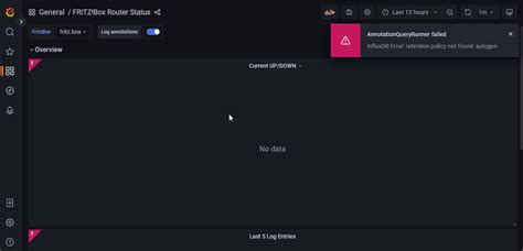 Grafana Influxdb Error Retention Policy Not Found Autogen · Issue