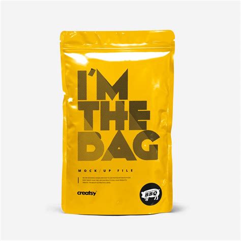 Free Label Representation Bag Mockup Psd