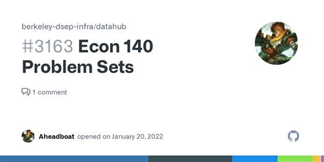 econ 140 problem sets · issue 3163 · berkeley dsep infra datahub · github
