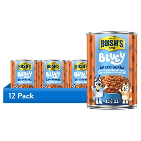 12 Pack Bushs Bluey Baked Beans Canned Beans 158 Oz Can