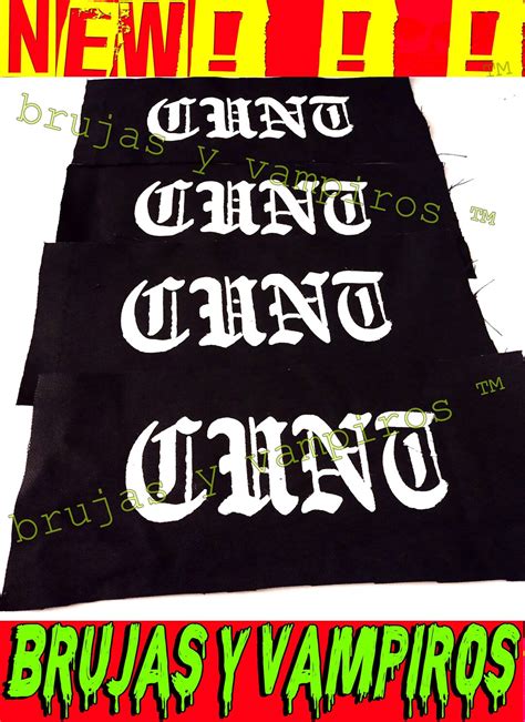CUNT Patch Color Patches Sew On Patch Etsy