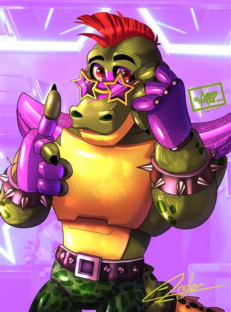 Montgomery Gator Security Breach Monty Fnaf Fanart Montgomery