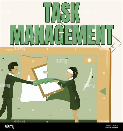 Writing Displaying Text Task Management Word Written On The Process Of Managing A Task Through