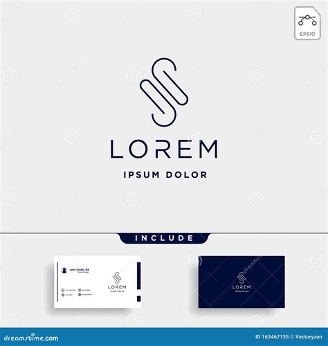 Letter S N Sn Ns Logo Design Simple Vector 163467135