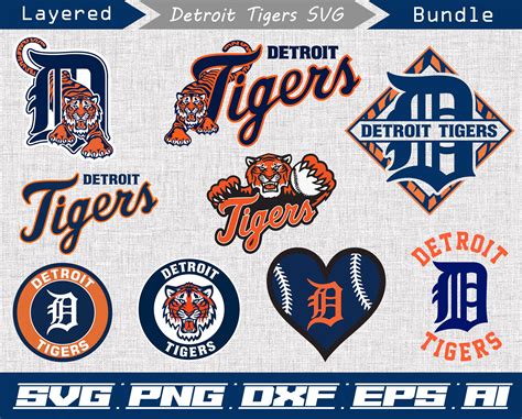 Detroit Tigers Svg Png Dxf Eps Ai Detroit Tigers Cut Files