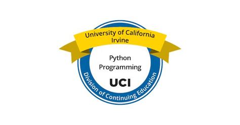 Tracy Poon On Linkedin Python Programming Was Issued By University Of California Irvine To Tracy