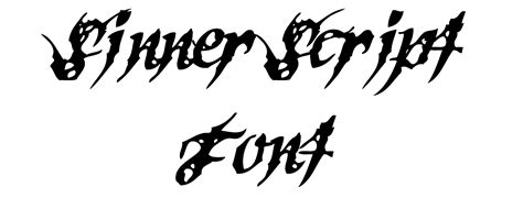 Sinner Script Font Dafont Style