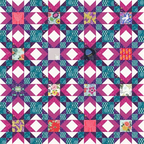 Fussy Cut Double Star Blocks Blossom Heart Quilts Modern Quilting