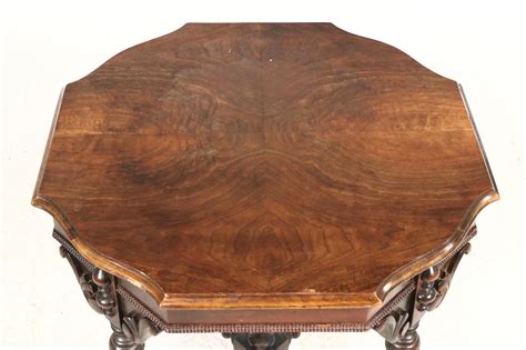 Cochran Chair Co Jacobean Style Walnut Center Table Early To Mid 20th Century Ebth