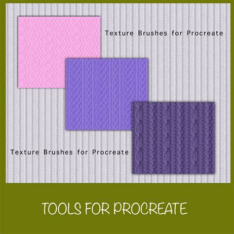 Procreate Texture Knitted Wool Brushes Procreate Fabric Bru Inspire Uplift