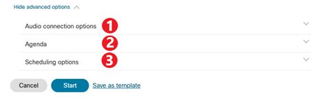 Webex Meeting Settings Technology Resources