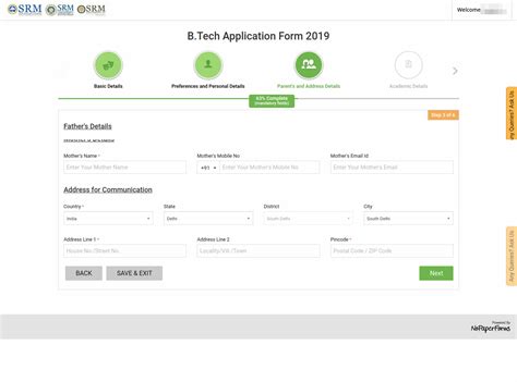 Srmjeee Application Form 2019 Released Registration Apply Here