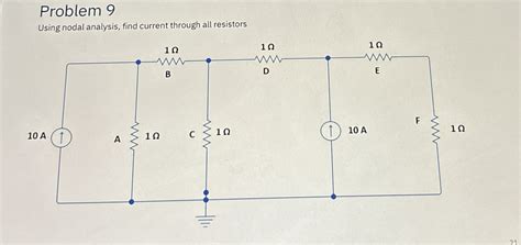 Solved Problem 9using Nodal Analysis Find Current Through