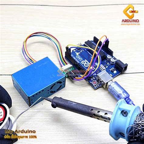สอนใช้งาน Arduino Pm25 เซ็นเซอร์ตรวจจับฝุ่นละออง วัดคุณภาพอากาศ Laser