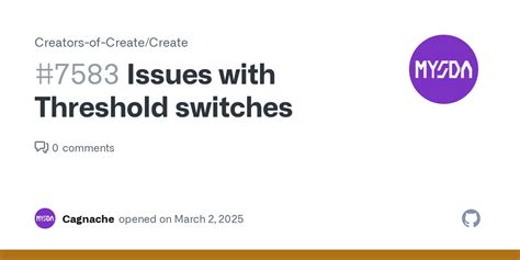 Issues With Threshold Switches · Issue 7583 · Creators Of Create