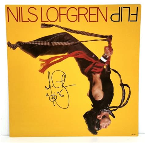 Nils Lofgren Signed Flip Promo Record Poster Flat Bruce Springsteen E