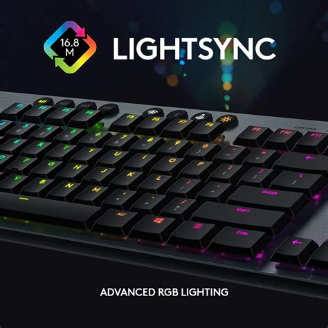 Logitech G LIGHTSYNC RGB Mechanical Gaming Keyboard With Low Profile GL Tactile Key Switch
