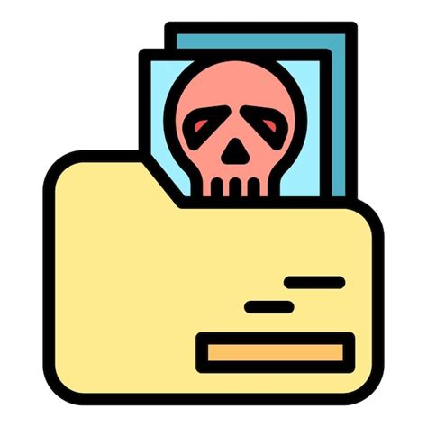 Premium Vector Malware Skull Icon Outline Malware Skull Vector Icon