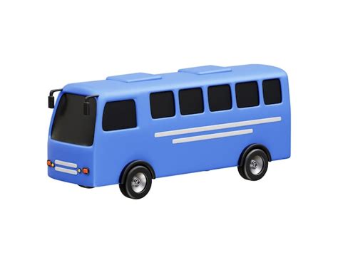 Икона шины 3d илюстрация рендеринга Премиум Psd Файл