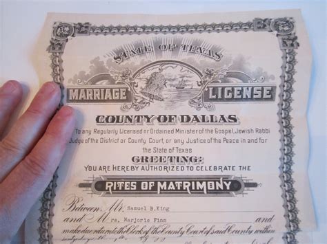 What Is A Certificate Of Marriage Registration In Texas