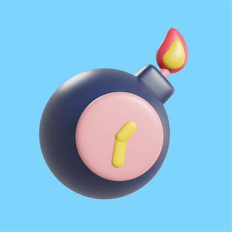 renderização 3d do ícone de data e hora kawaii psd grátis