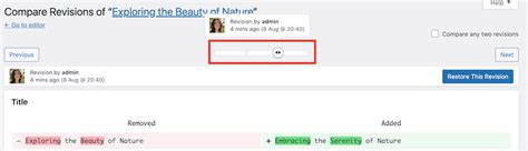 Wordpress Revision History Your Time Machine For Content Management