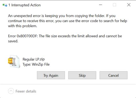 5 Ways To Resolve File Size Exceeds Limit Error 0x800700df In Windows 10 Saint