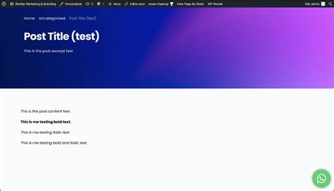 Brizy Pro Wordpress Blog Single Post Template Content Issues Brizy