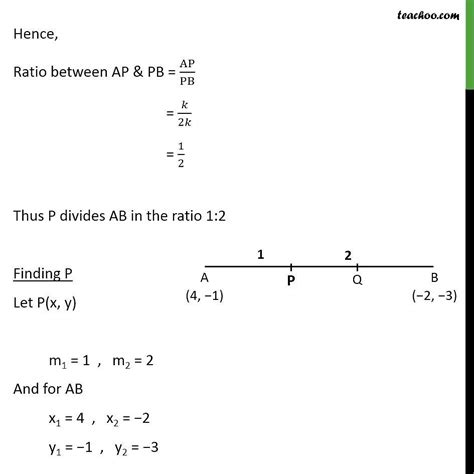 ex 7 2 2 find coordinates of points of trisection section formula