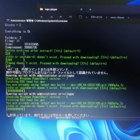 Installation Error Vel Pwsh Rmpv