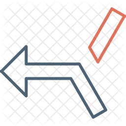 Top Left Arrow Icon Download In Line Style