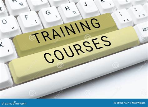 Text Caption Presenting Training Courses Word Written On Graduate Course Often Featuring