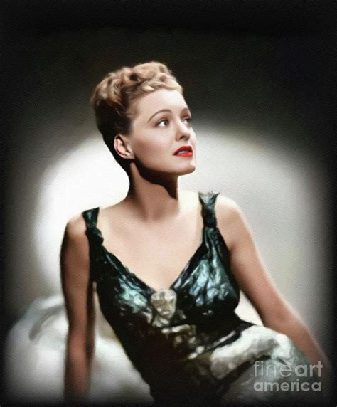 Ellen Drew Actress Painting By Esoterica Art Agency Pixels Merch