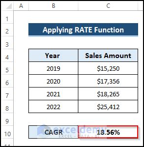 How To Calculate 3 Year CAGR With Formula In Excel 7 Ways